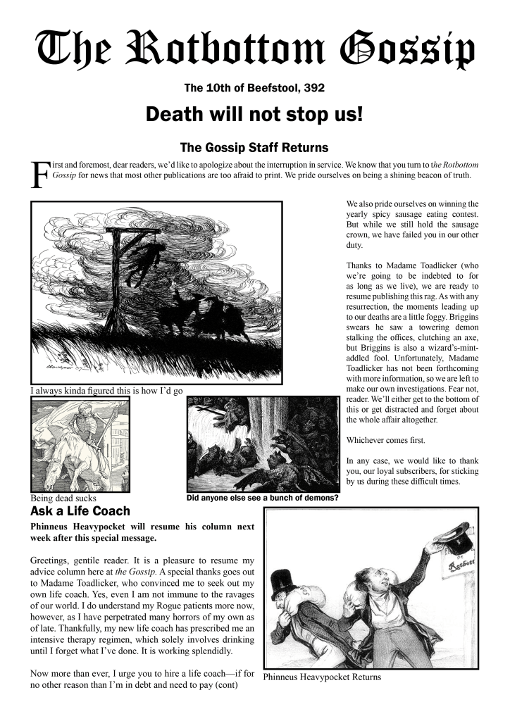 The Return of The Rotbottom Gossip – Crumbling Keep